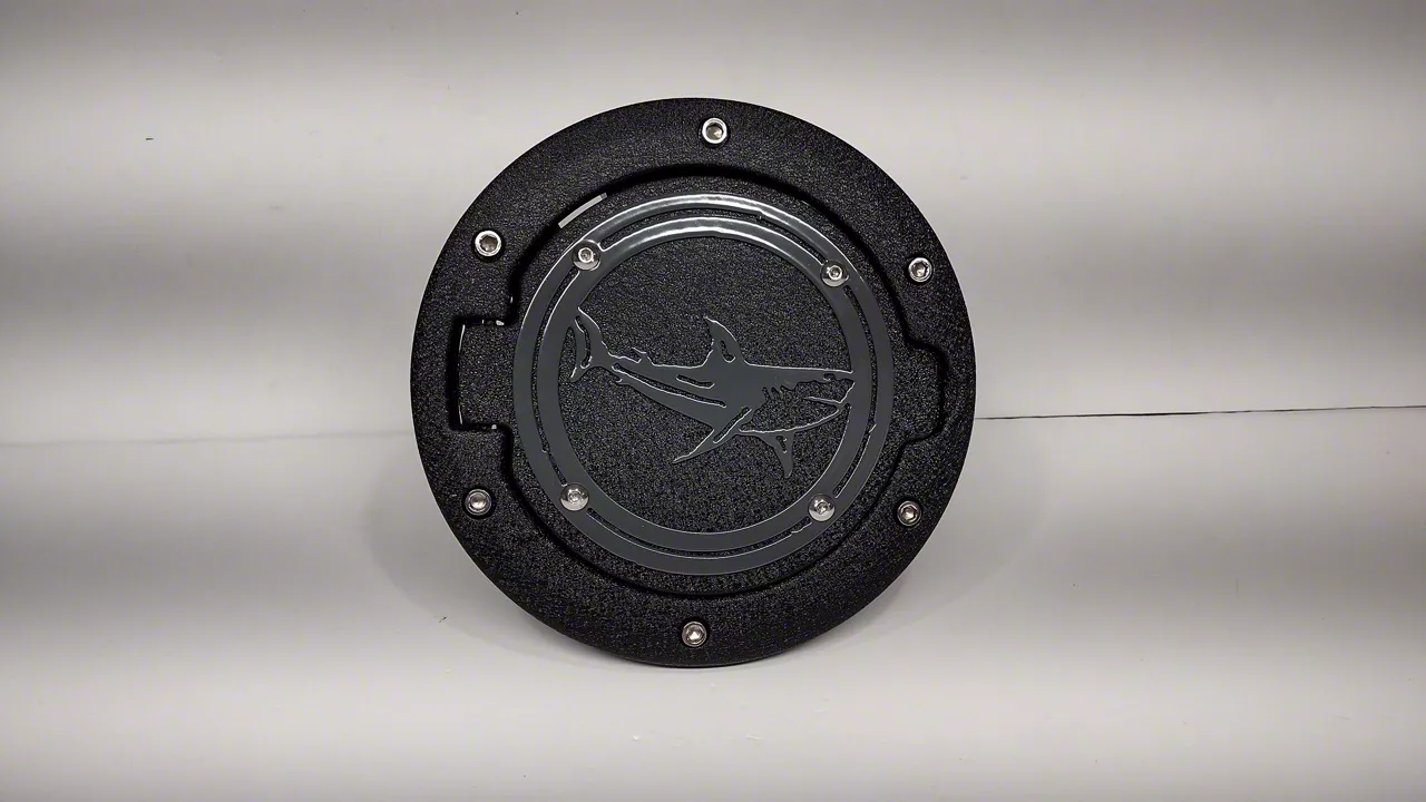 Drop Zone Off Road Jeep Wrangler Shark Fuel Door; Gray SH-GRY-JK-FD (07 ...