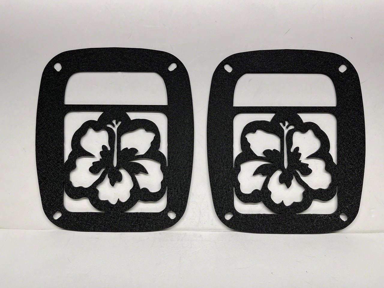 Drop Zone Off Road Jeep Wrangler Tail Light Guards; Hibiscus HI-BLK-TJ ...