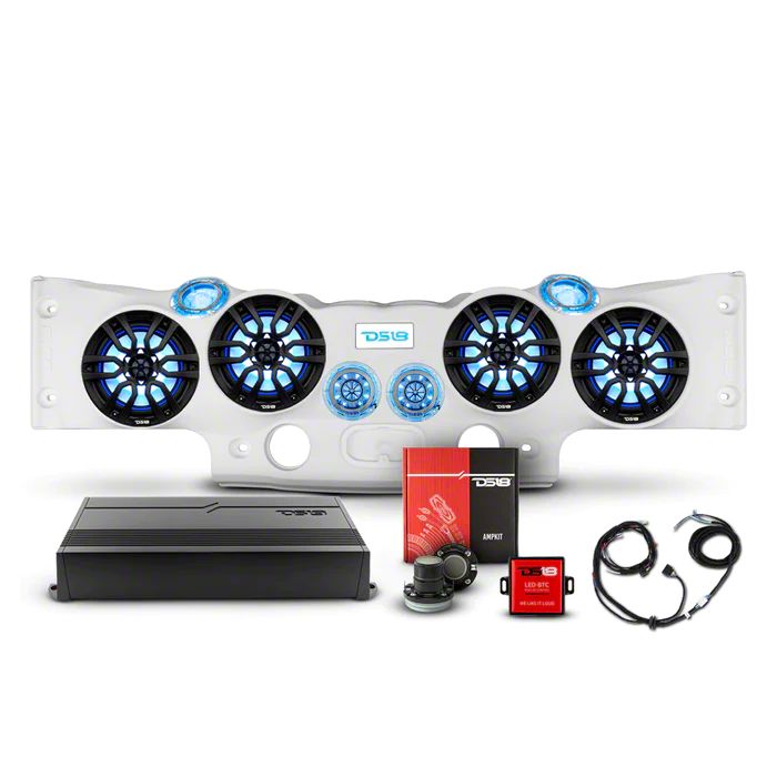 DS18 Jeep Wrangler Complete RGB Loaded Sound Bar Package with Plastic ...