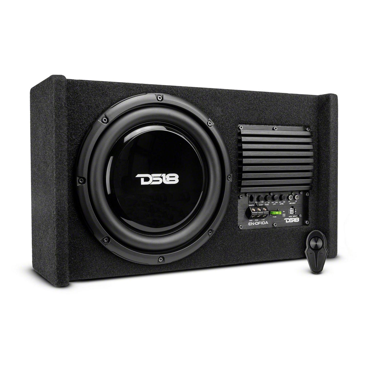 DS18 Universal XT 10-Inch Loaded Amplified Shallow Down Fire Subwoofer ...