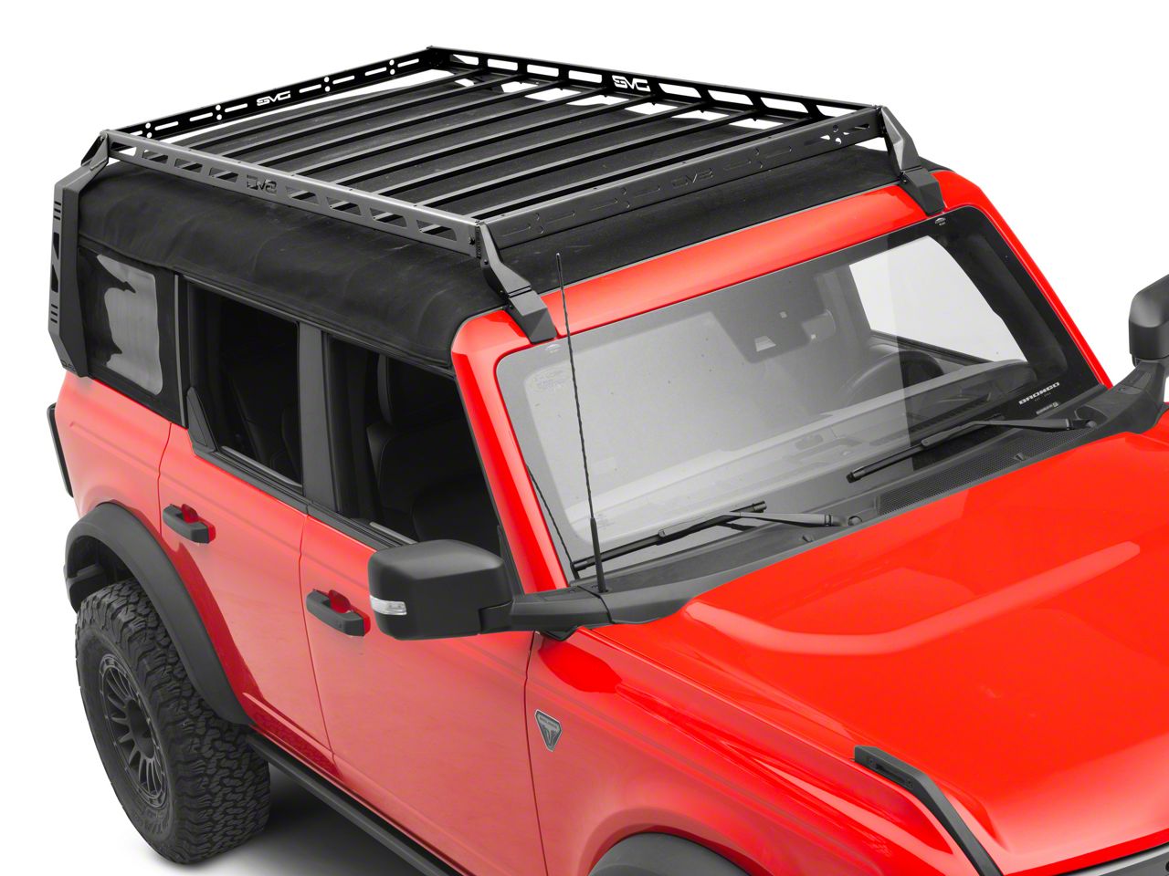 DV8 Offroad Bronco Soft Top Roof Rack RRBR-01 (21-25 Bronco 4-Door w ...