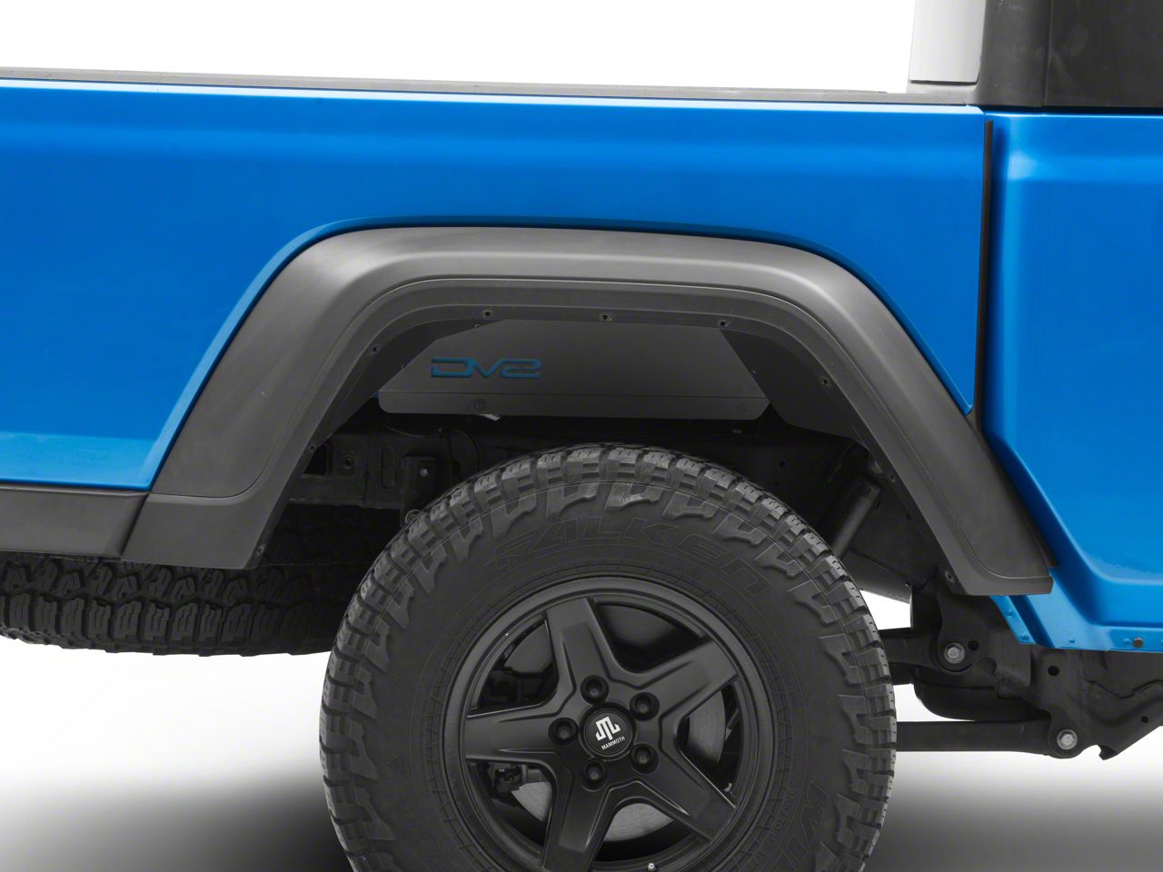 DV8 Offroad Jeep Gladiator Rear Aluminum Inner Fenders; Black INFEND ...