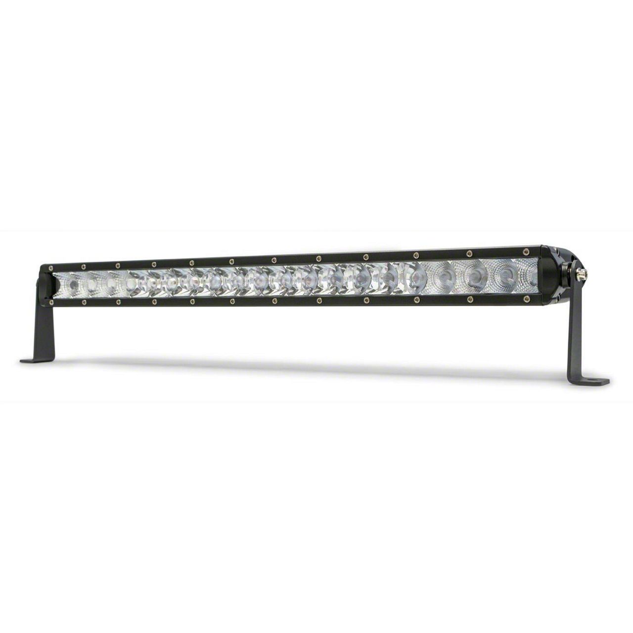 DV8 Offroad Jeep Wrangler 6-Inch Single Row LED Light Bar with Chrome ...