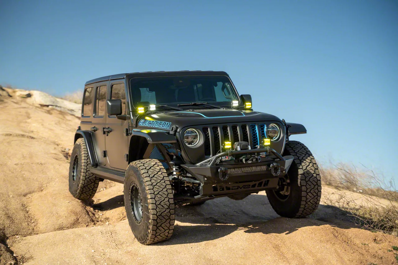 DV8 Offroad Jeep Wrangler Dual Light Pod Mounts LBJL-12 (21-25 Jeep ...