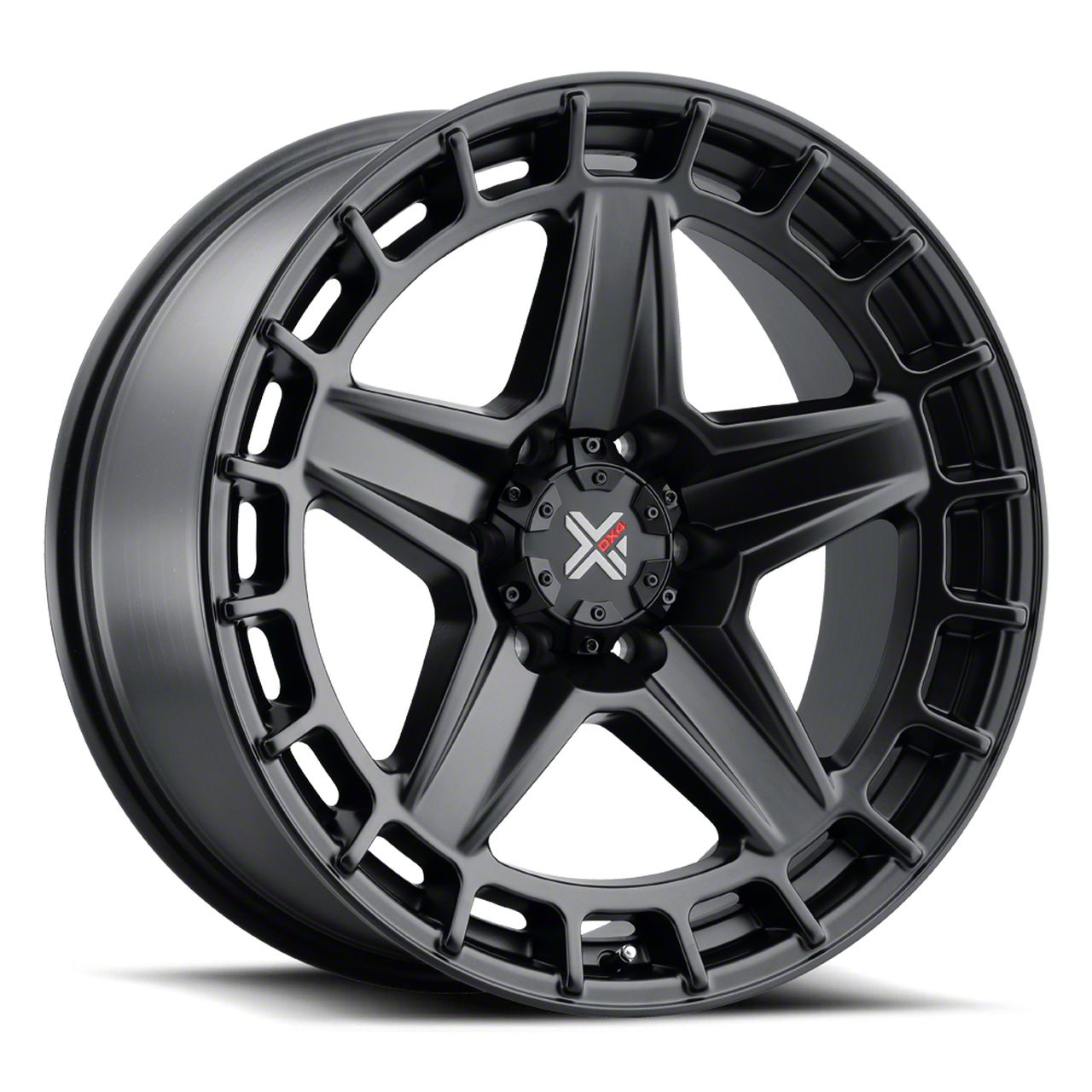 DX4 Wheels Toyota 4-Runner HAMMER Flat Black 6-Lug Wheel; 20x9; 10mm ...
