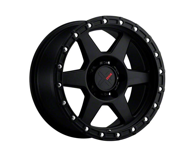 DX4 Wheels Bronco RECON Flat Black 6-Lug Wheel; 18x9; 18mm Offset ...