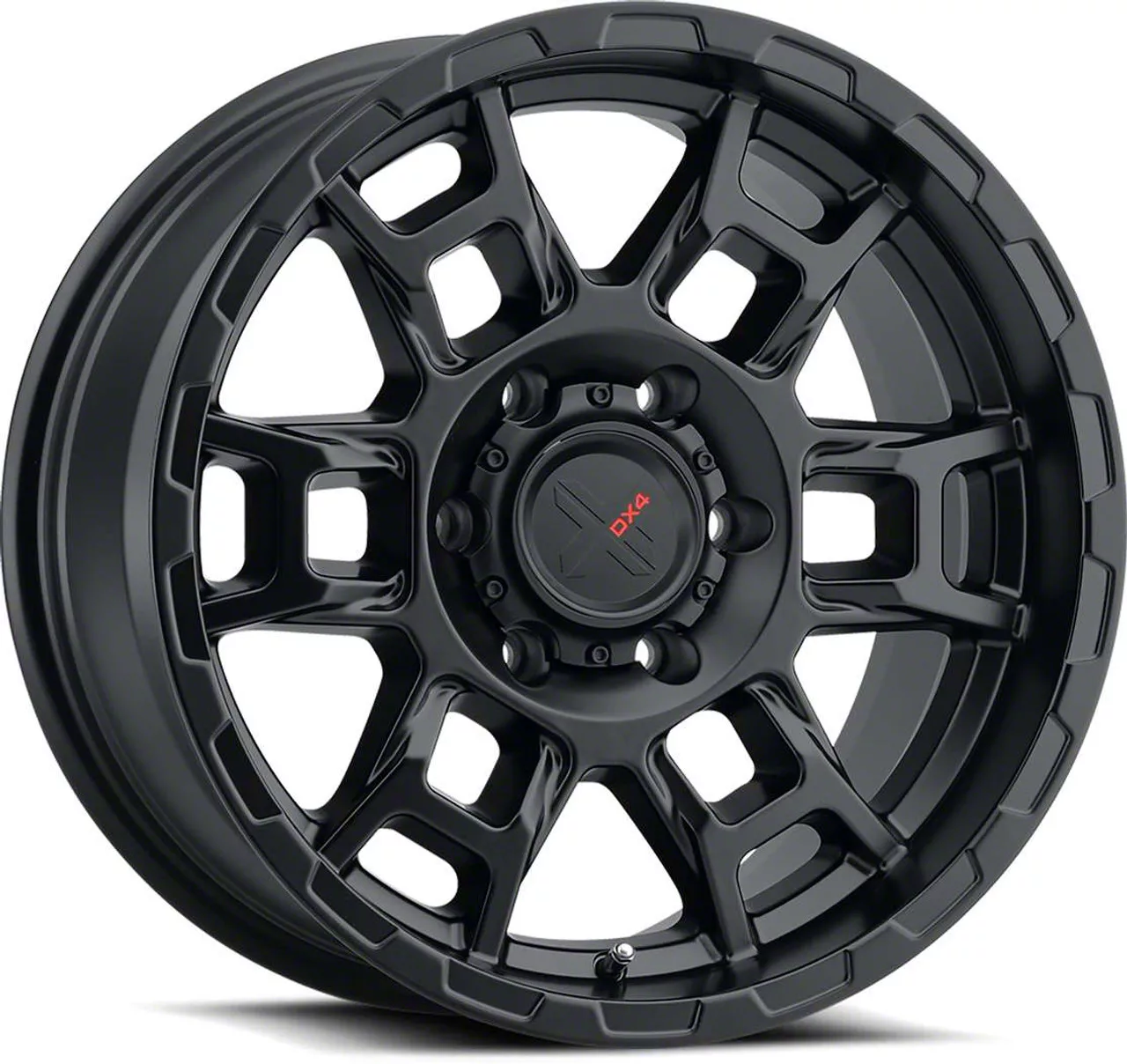 DX4 Wheels Jeep Wrangler Beast Flat Black Wheel; 16x8; 0mm Offset ...