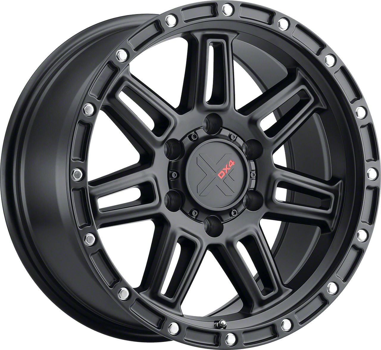 DX4 Wheels Tundra REBEL Flat Black 6-Lug Wheel; 18x9; 1mm Offset ...