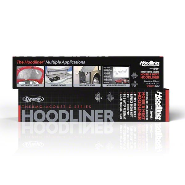 Dynamat Bronco Sport HoodLiner Sound Soaker Foam; 12-Square Foot 11905 ...