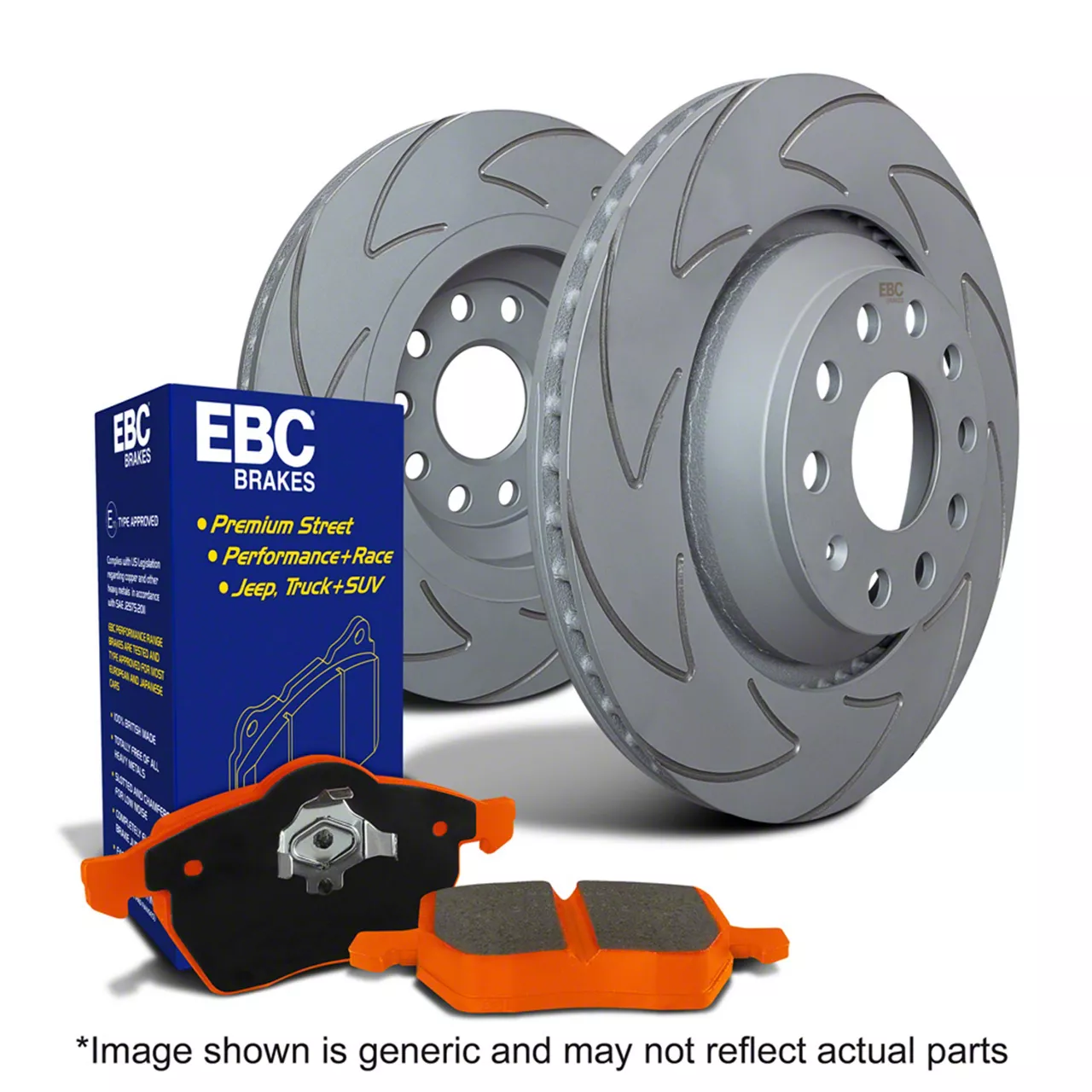 EBC Brakes Jeep Cherokee Stage 7 Orangestuff Brake Rotor and Pad Kit ...