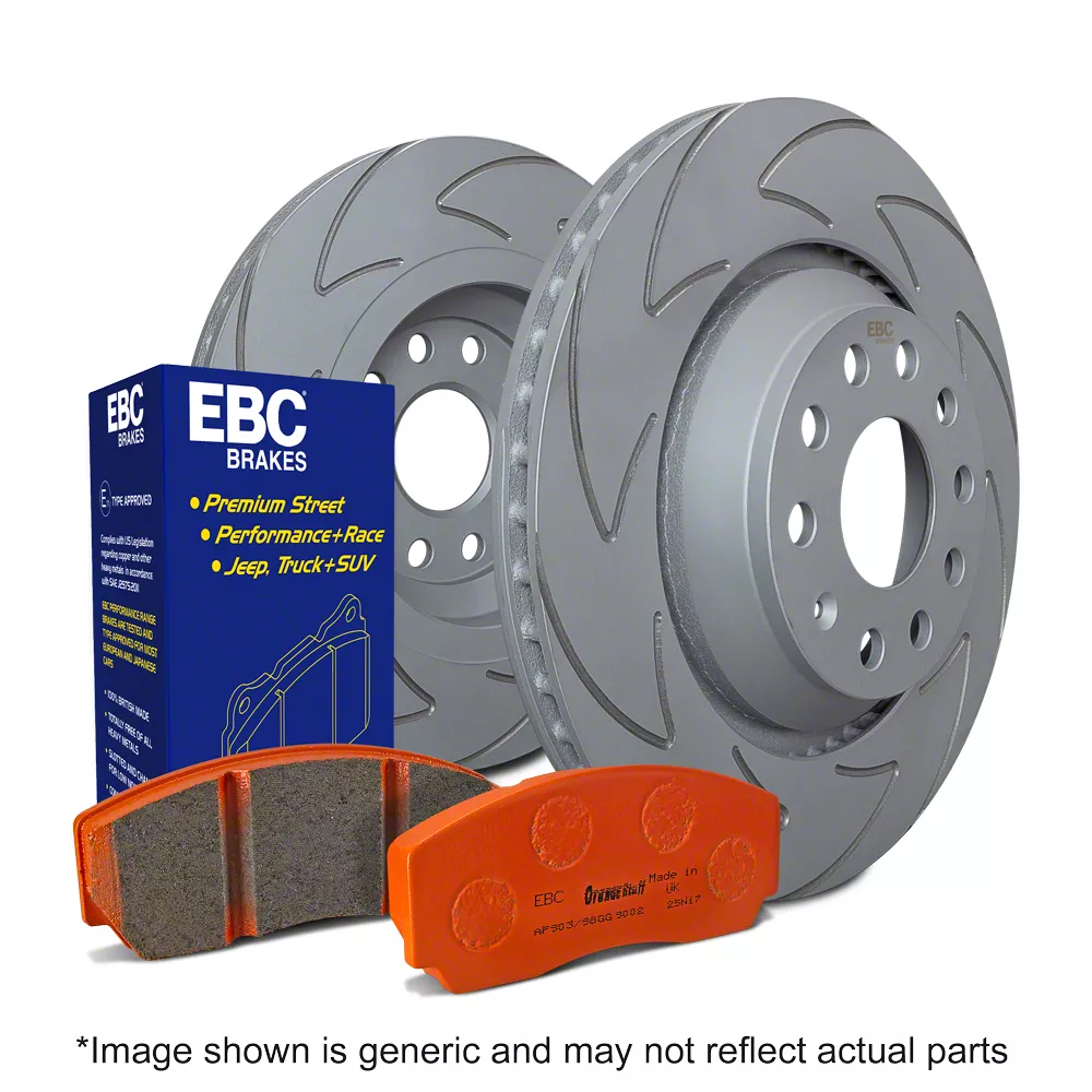 EBC Brakes Tacoma Stage 7 Orangestuff 6-Lug Brake Rotor and Pad Kit ...