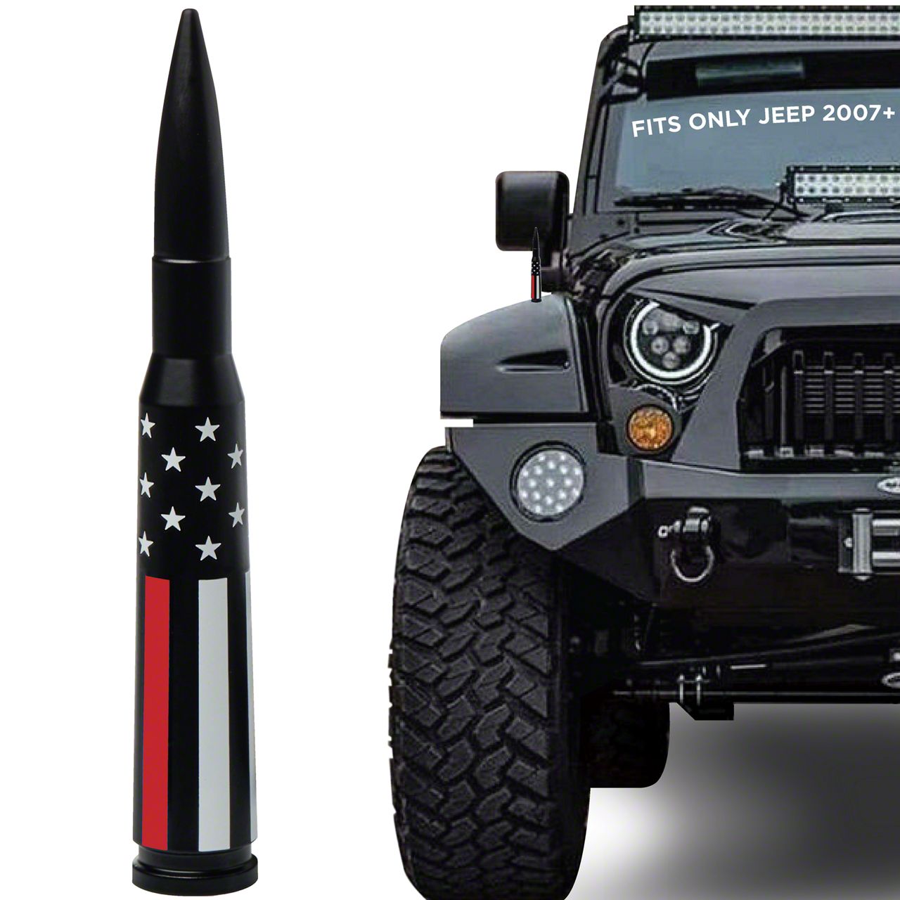 Jeep Gladiator Bullet Antenna; Support Fire Fighters (20-23 Jeep ...