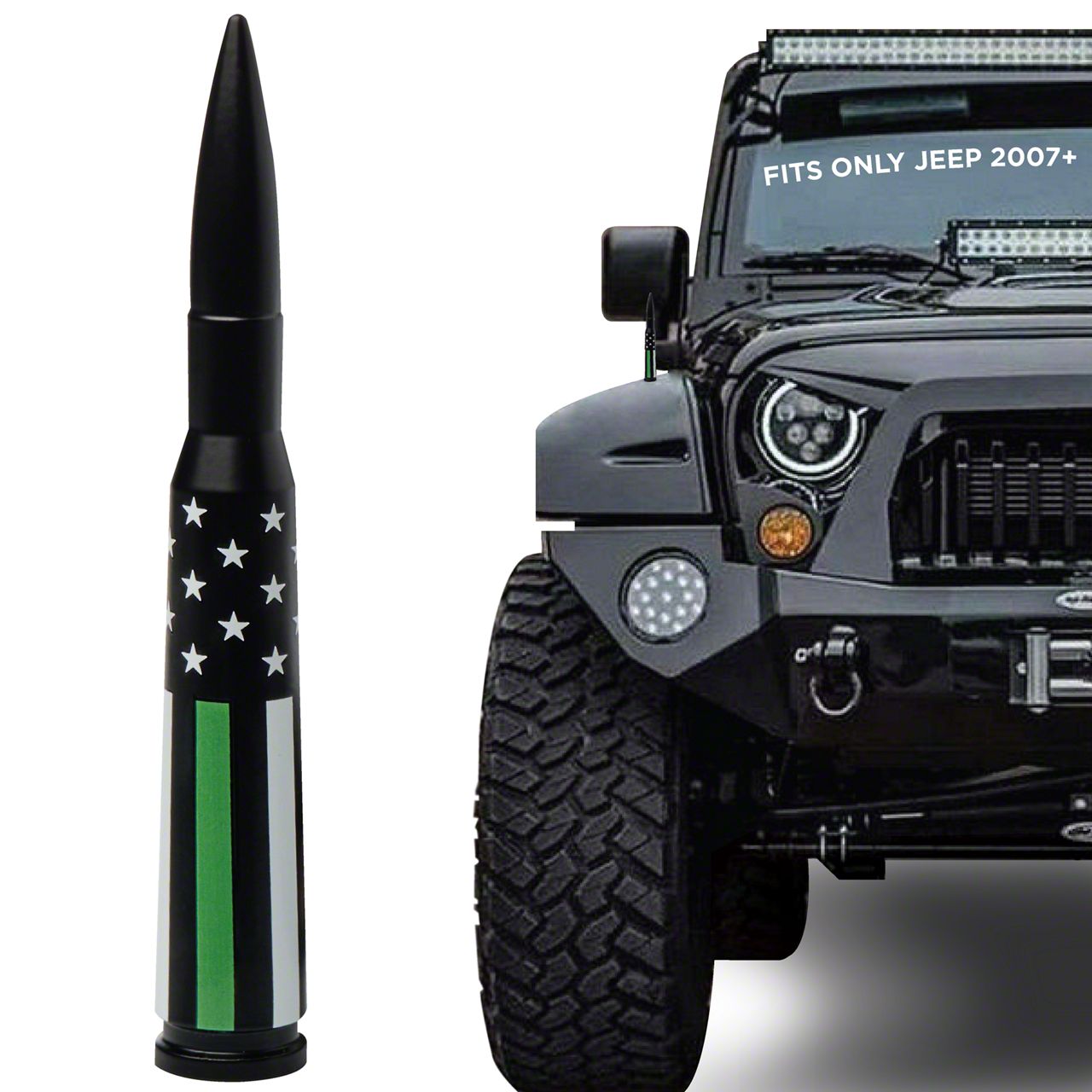 Jeep Gladiator Bullet Antenna; Support Military (20-23 Jeep Gladiator ...