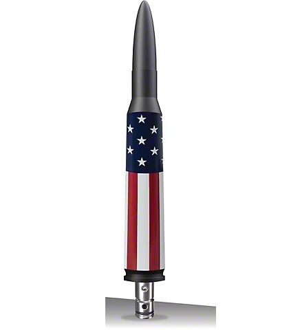 Jeep Wrangler Easylock Bullet Antenna; American Flag (07-23 Jeep ...