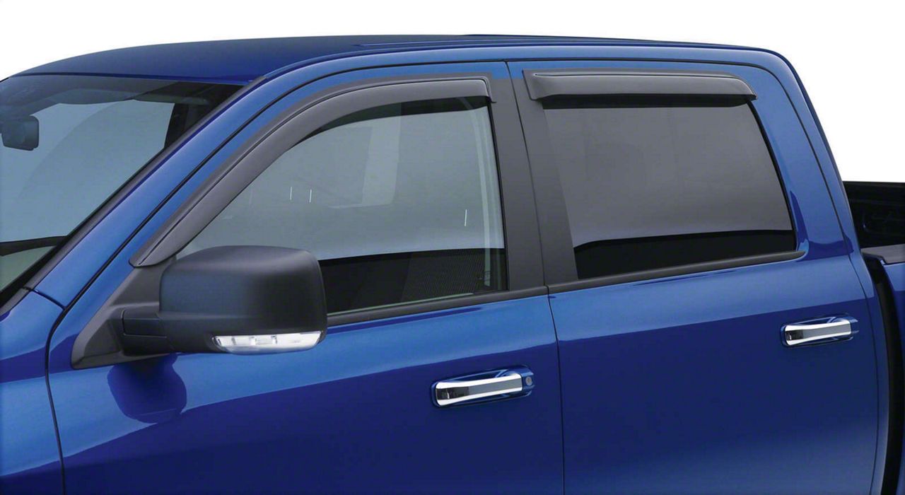 EGR Titan In-Channel Window Visors; Front and Rear; Dark Smoke 576001 ...