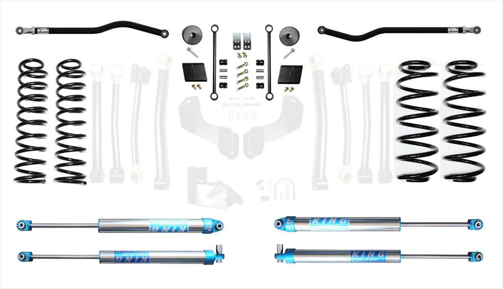 EVO Manufacturing Jeep Wrangler 2.50-Inch Heavy Duty Enforcer OVERLAND ...