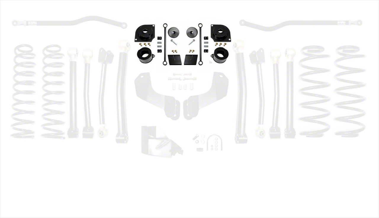 EVO Manufacturing Jeep Wrangler 2.50-Inch Boost Stage 1 Suspension Lift ...