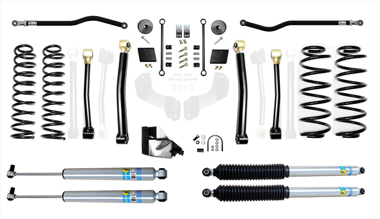 EVO Manufacturing Jeep Wrangler 4.50-Inch Enforcer Stage 3 Suspension ...