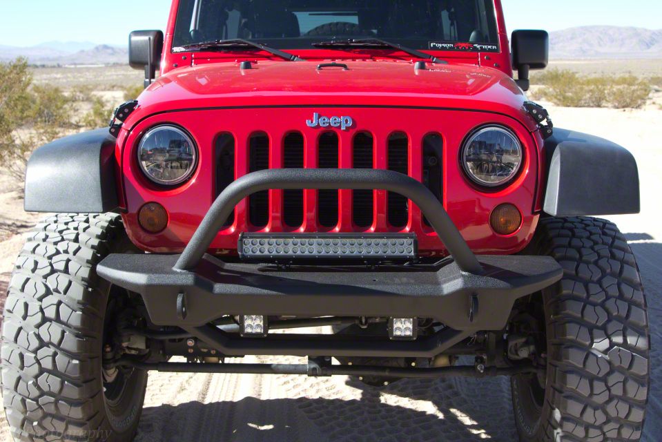 Excessive Industries Jeep Wrangler NBO Series Mid-Width Front Bumper ...