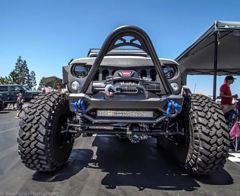 Excessive Industries Jeep Wrangler NBO Series Stubby Front Bumper with ...