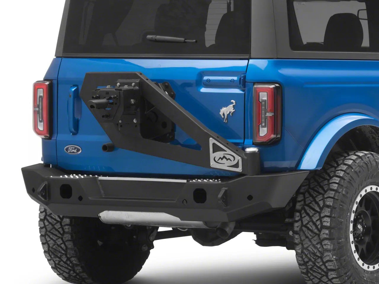 Expedition One Bronco Trail Series Rear Bumper with Smooth Motion Tire ...