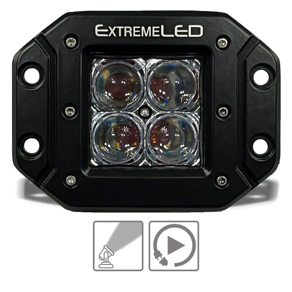 Extreme LED Jeep Gladiator 3-Inch Extreme Series Flush Mount Orange LED ...