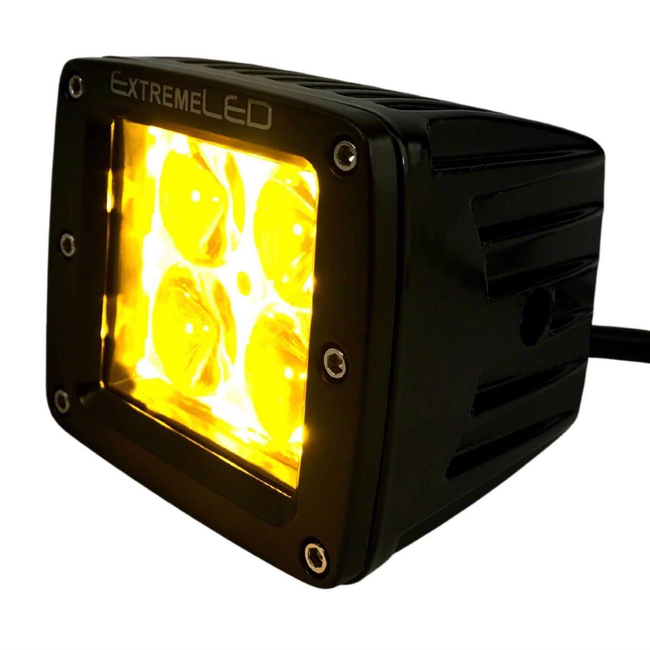 Extreme LED Jeep Gladiator 3-Inch Extreme Stealth Series Amber LED ...