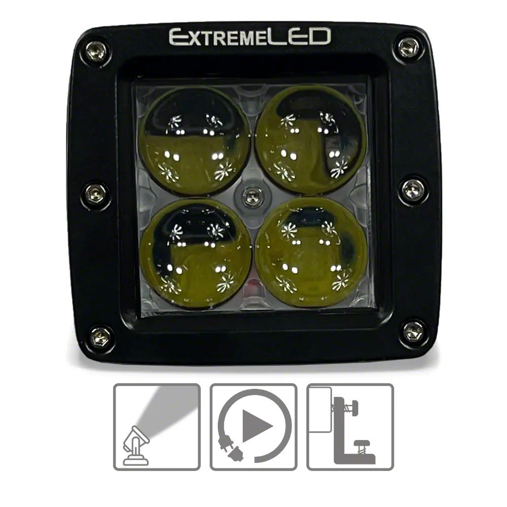 Extreme LED Jeep Gladiator 3-Inch Extreme Stealth Series LED Light Pod ...