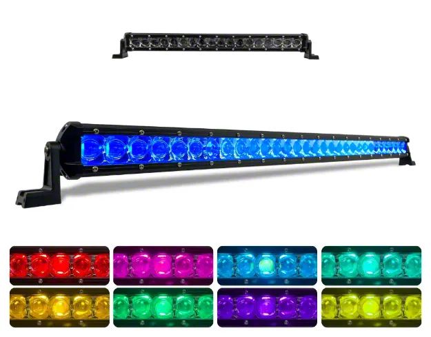 Extreme LED Jeep Wrangler 20-Inch Extreme Series Low Profile RGB LED Light Bar with Harness ...
