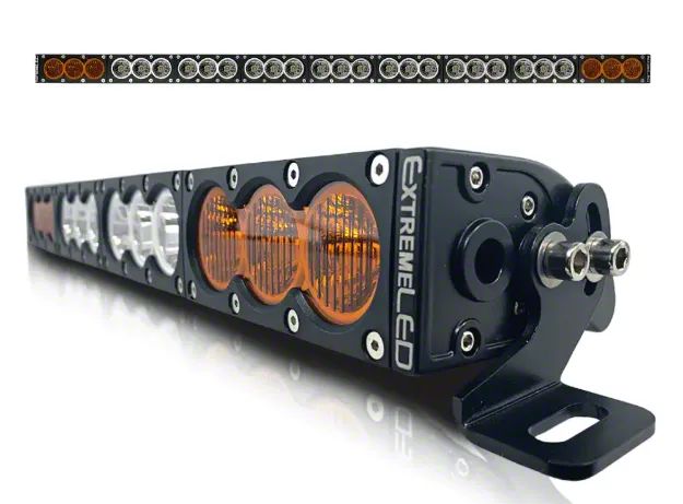 Extreme LED Jeep Wrangler 50-Inch X6 Series LED Light Bar with Harness; Amber/White EX-X6-270W ...