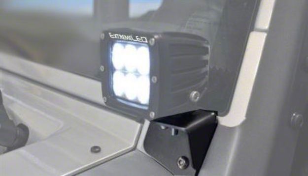 Extreme LED Jeep Wrangler Lower Windshield Ditch LED Pod Mounts EX-BR ...