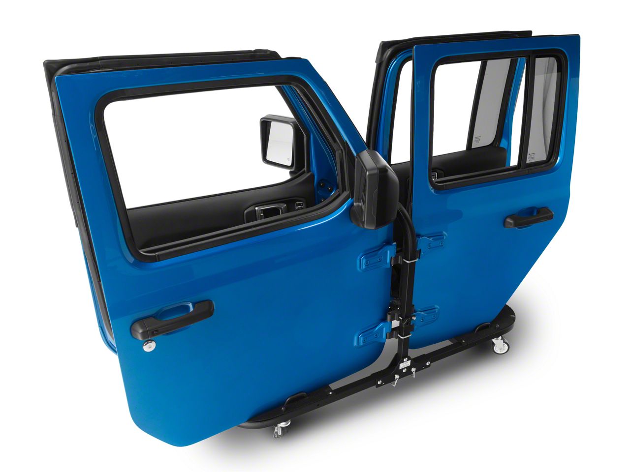 EZ 4x4 Jeep Gladiator 4-Door Holder Aluminum Rolling Cart; Black 1921 ...