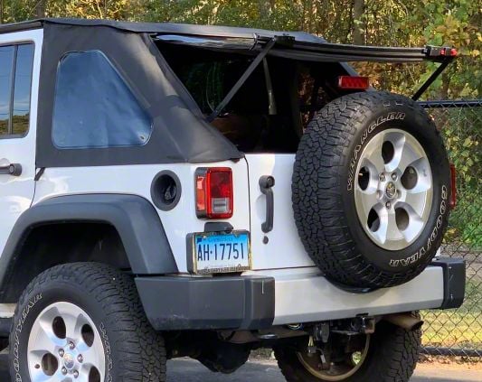 EZ 4x4 Jeep Wrangler Slant Back EZ-Window 1907 0042 (07-18 Jeep Wrangler JK 4-Door) - Free Shipping