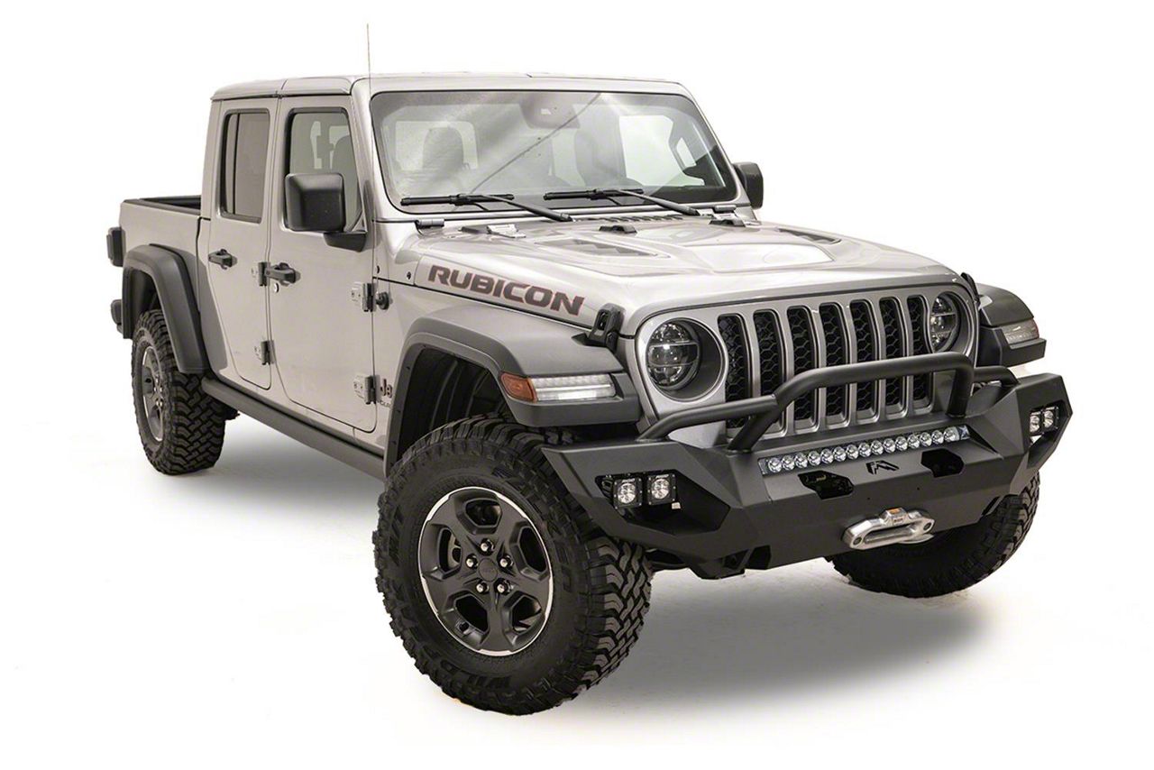 Fab Fours Jeep Gladiator Matrix Front Bumper with Pre-Runner Guard ...