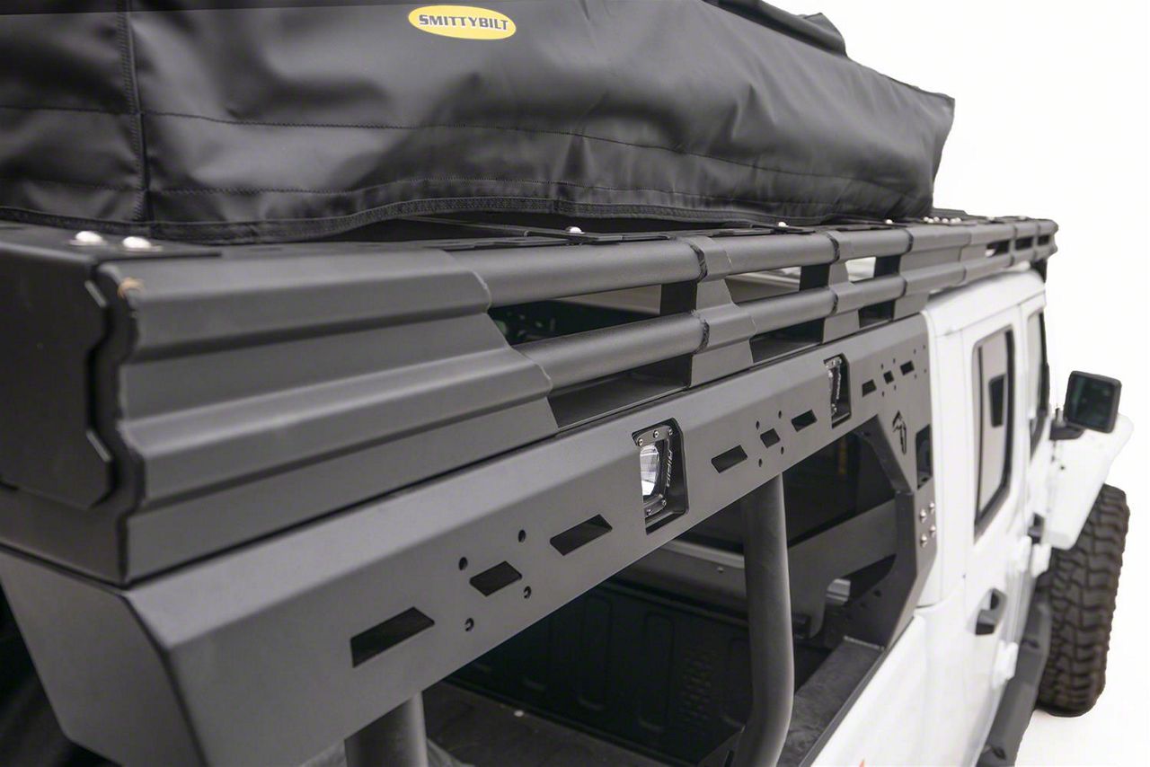 Fab Fours Jeep Gladiator Overland Bed Rack Extension; Bare Steel JTOR ...