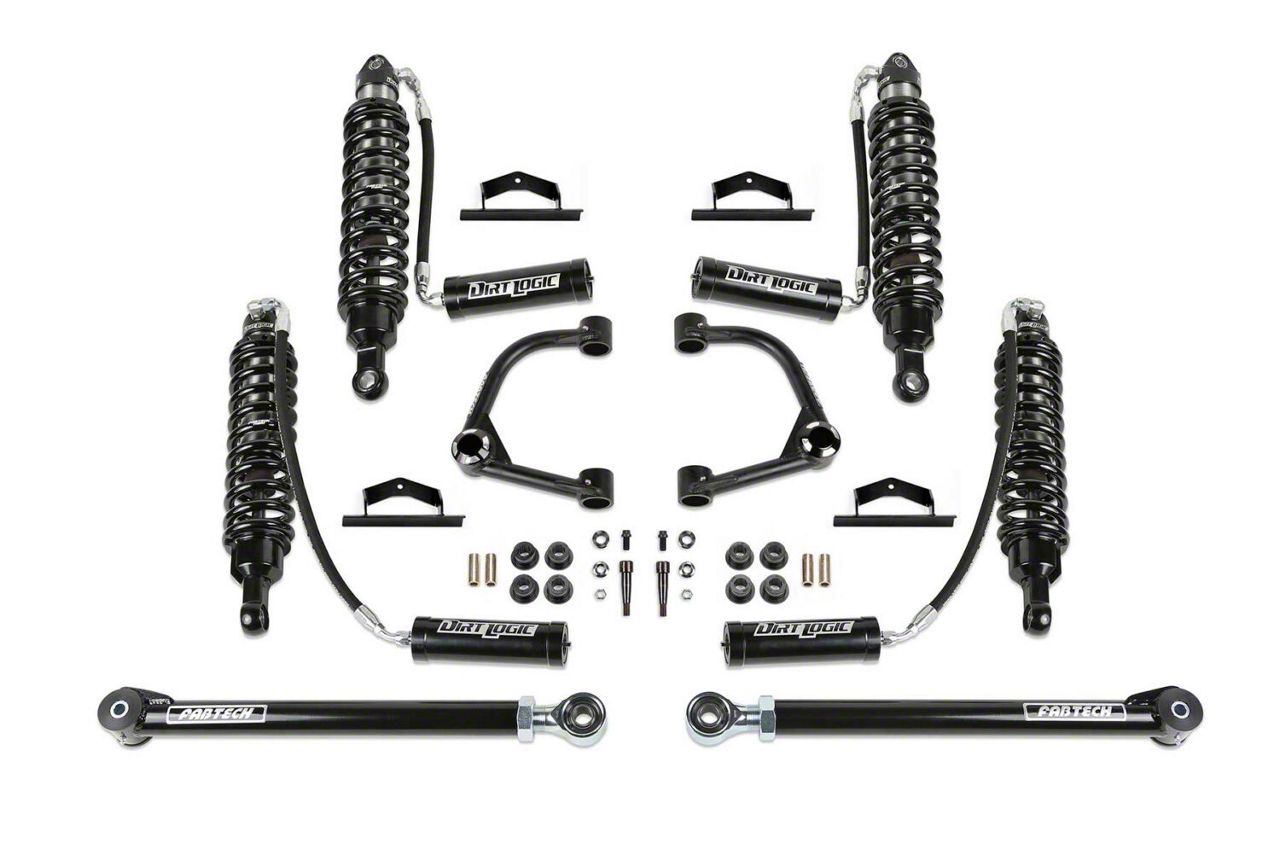 Fabtech Bronco 3-Inch Uniball Upper Control Arm Lift Kit with Dirt ...