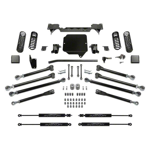 Fabtech Jeep Gladiator 3-Inch Crawler Suspension Lift Kit with Stealth ...