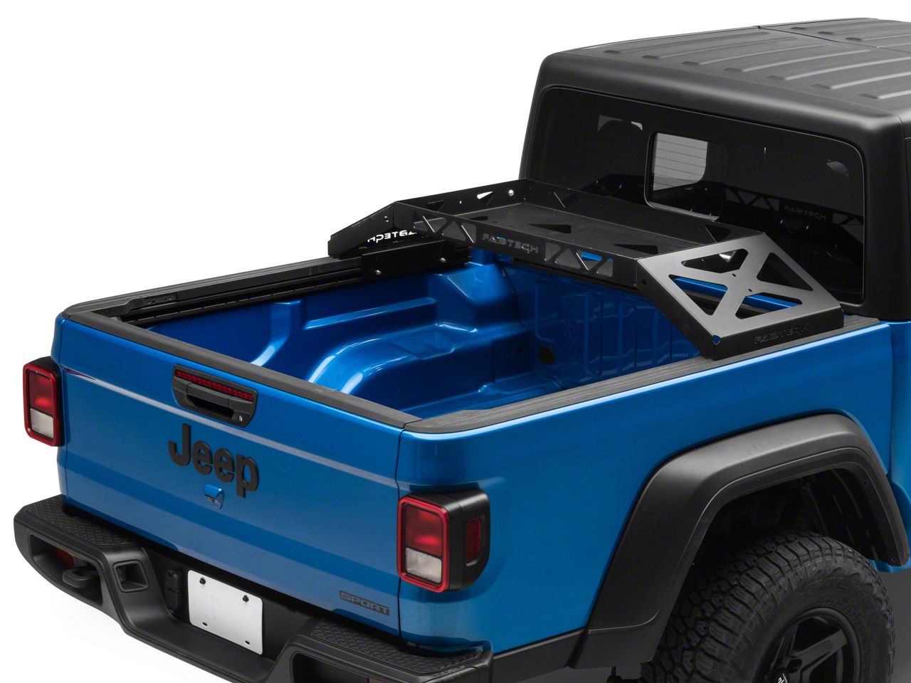 Fabtech Jeep Gladiator Cargo Bed Rack FTS24256 (20-26 Jeep Gladiator JT ...