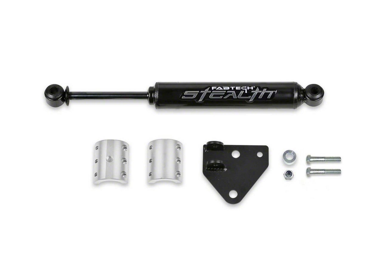 Fabtech Jeep Wrangler Stealth Steering Stabilizer for Fabtech Trail and ...