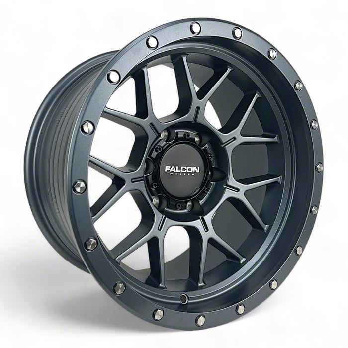 Falcon Wheels Toyota 4-Runner TX Titan Series Full Matte Gunmetal 6-Lug ...