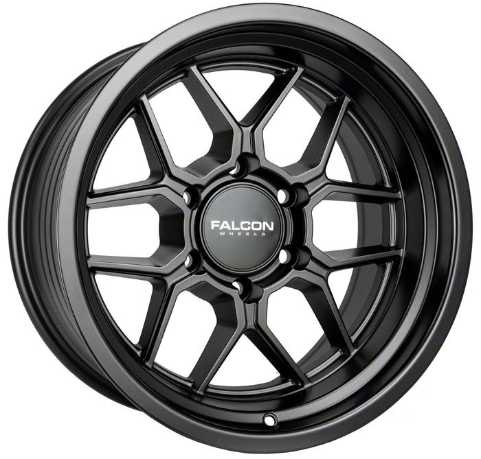 Falcon Wheels Tacoma TX1 Apollo Series Matte Gunmetal 6-Lug Wheel; 17x9 ...