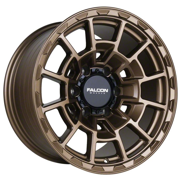 Falcon Wheels Toyota 4-Runner T4 Spyder Series Full Matte Bronze 6-Lug ...