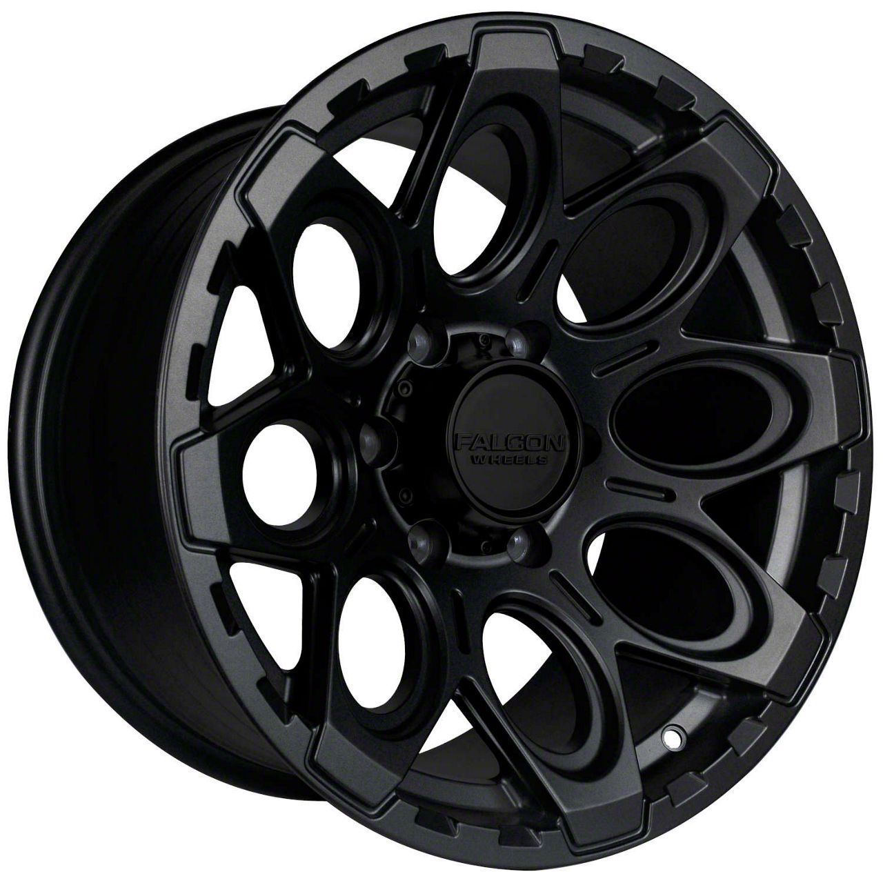 Falcon Wheels Toyota 4-Runner T6 Series Full Matte Black 6-Lug Wheel ...