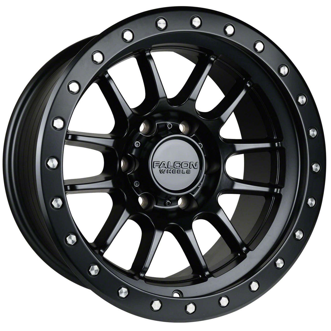 Falcon Wheels Toyota 4-Runner T7 Series Matte Black with Matte Black ...