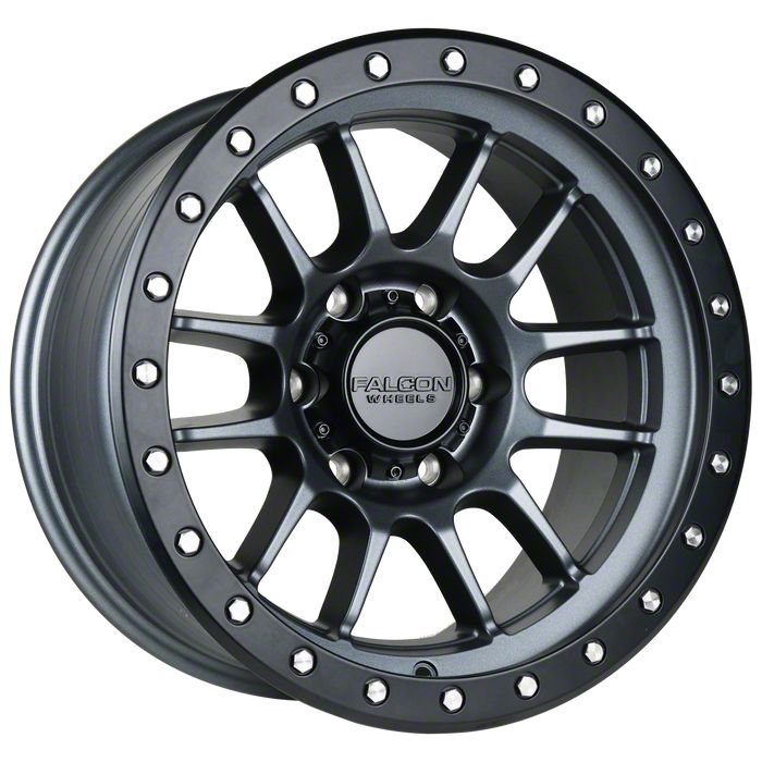 Falcon Wheels Toyota 4-Runner T7 Series Matte Gunmetal with Matte Black ...