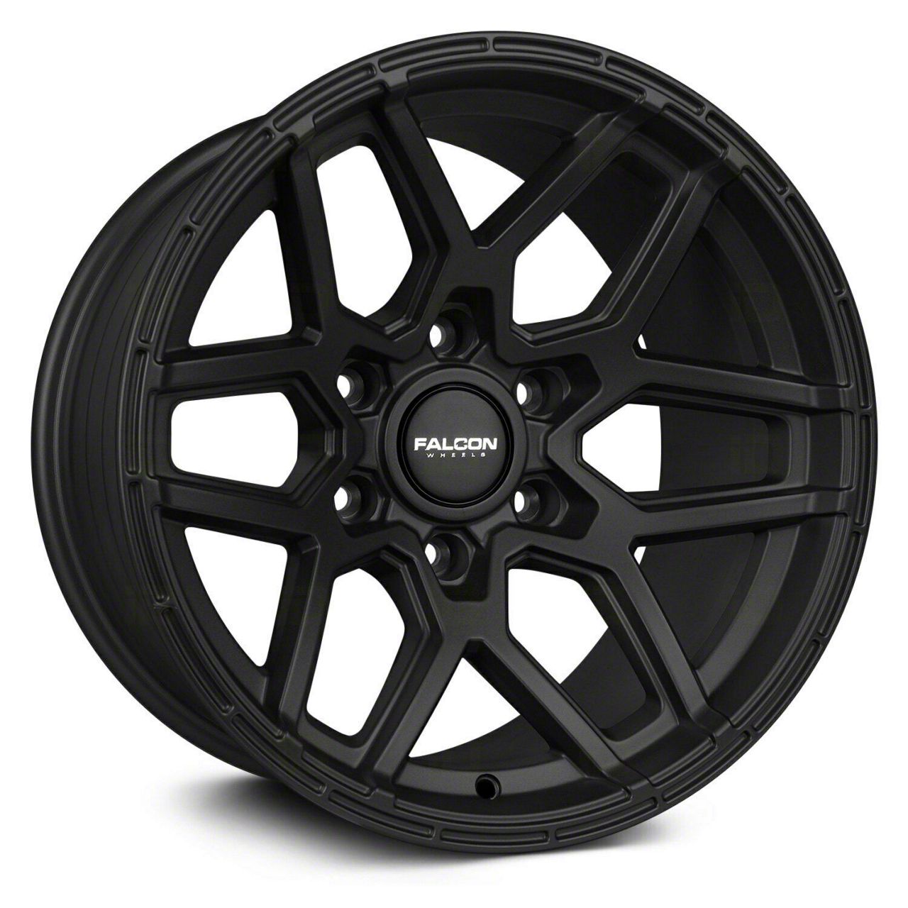 Falcon Wheels Toyota 4-Runner T9 Atlas Series Full Matte Black 6-Lug ...