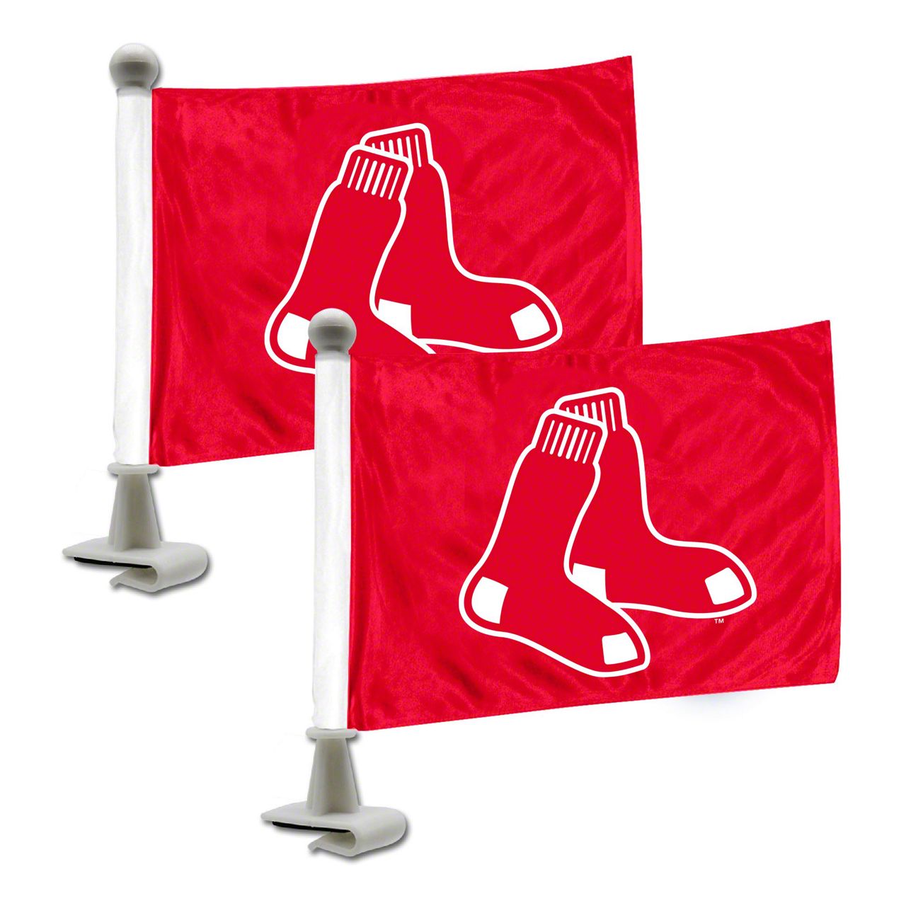 Bronco Ambassador Flags with Boston Red Sox Logo; Red (Universal; Some ...