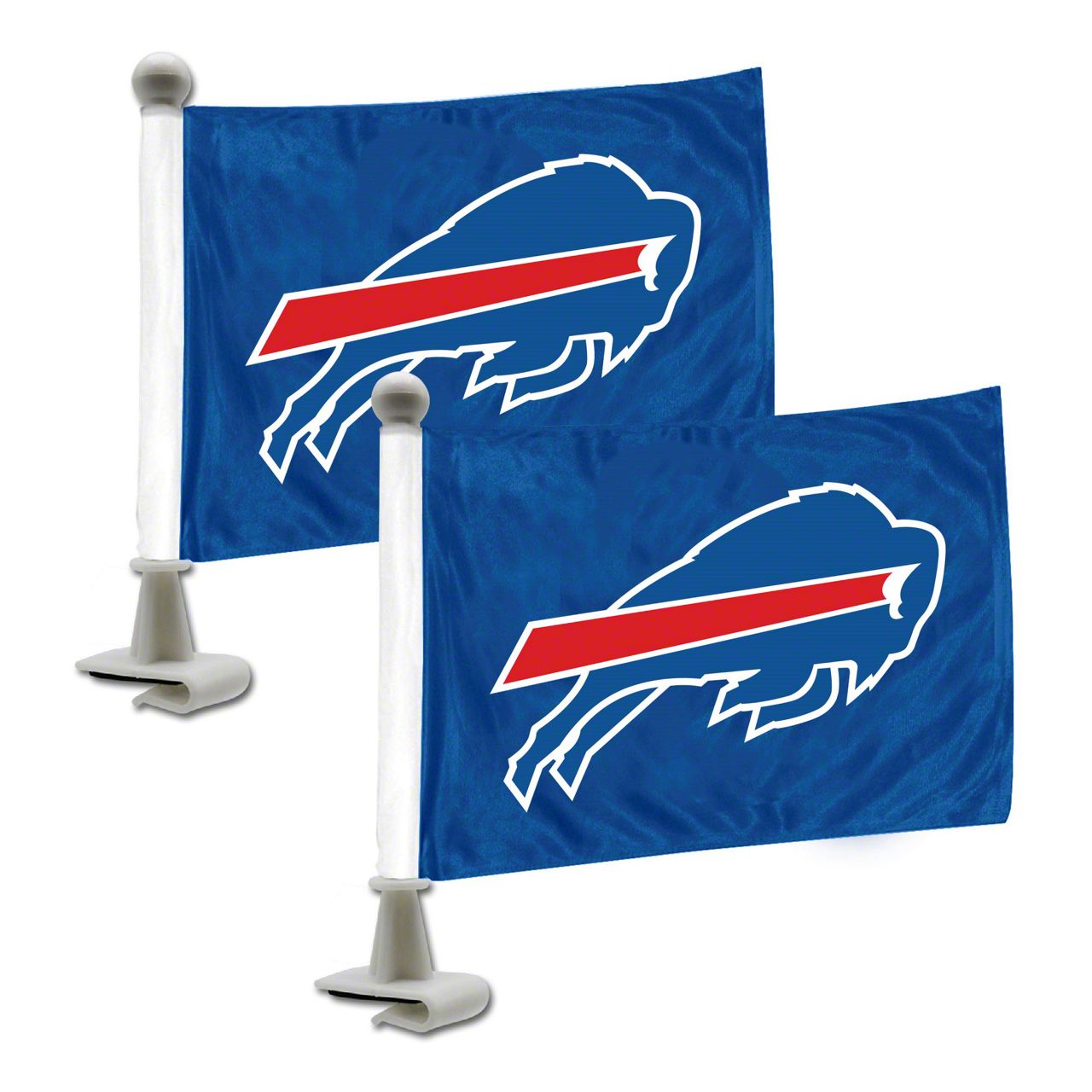 Bronco Ambassador Flags with Buffalo Bills Logo; Blue (Universal; Some ...