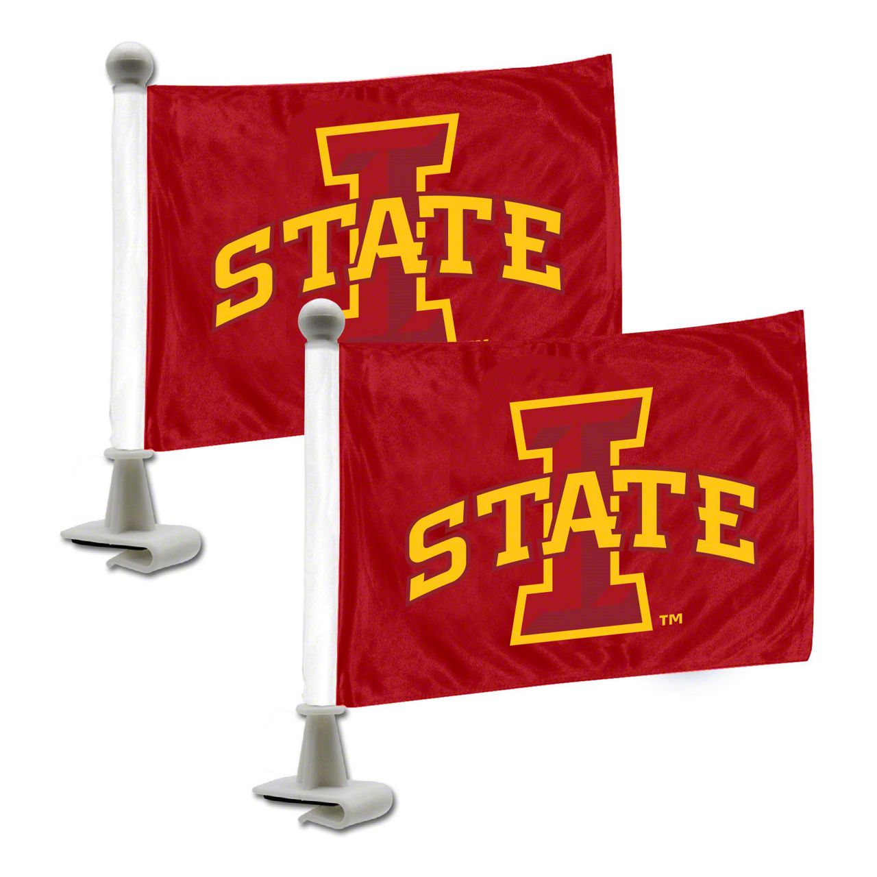 Bronco Ambassador Flags with Iowa State University Logo; Red (Universal ...