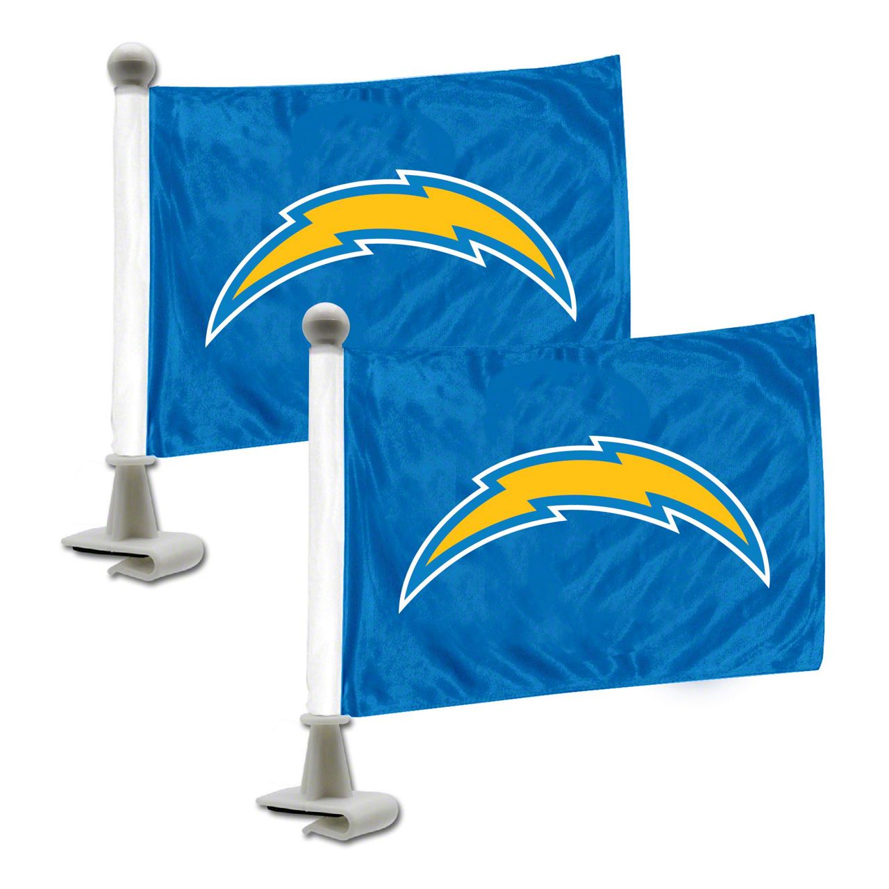 Bronco Ambassador Flags with Los Angeles Chargers Logo; Blue (Universal ...